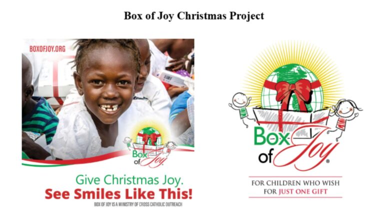 Box of Joy Christmas Project | Our Lady of Hope Catholic Church