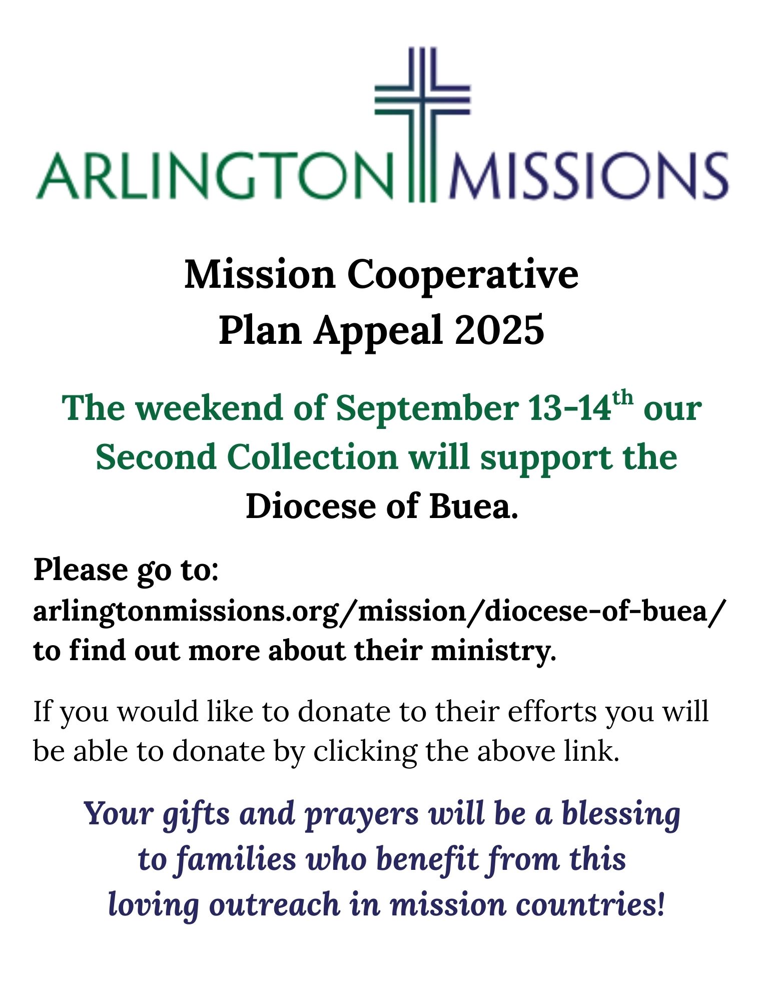 Mission Cooperative Plan Appeal 2025 | Our Lady of Hope Catholic Church
